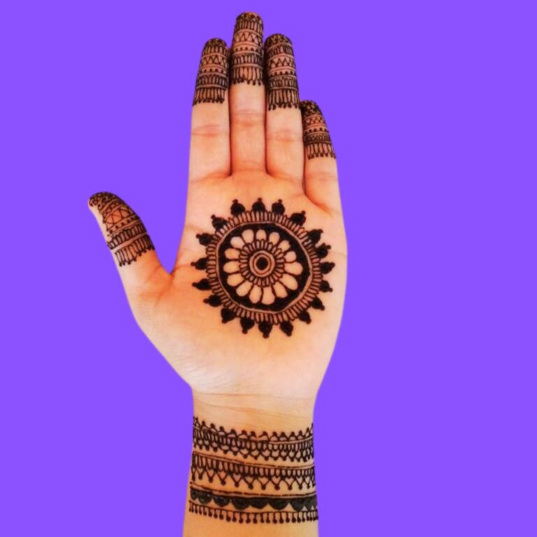 Round Mehndi Design: Simple Round Mehndi Designs 2024 - Mehndi Design ...