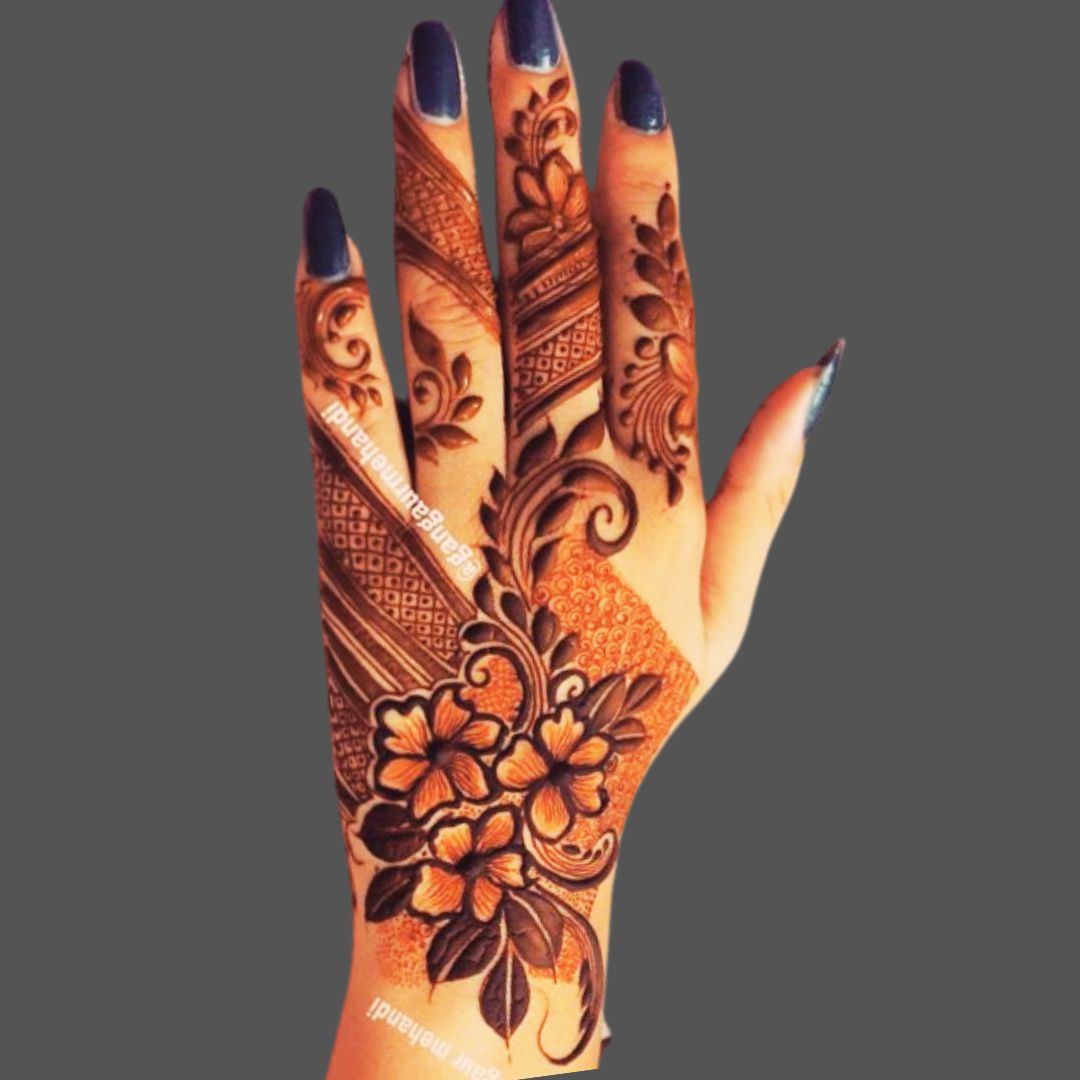 Back Hand Mehndi Design: Modern Back Hand Mehndi Designs 2024 - Mehndi ...
