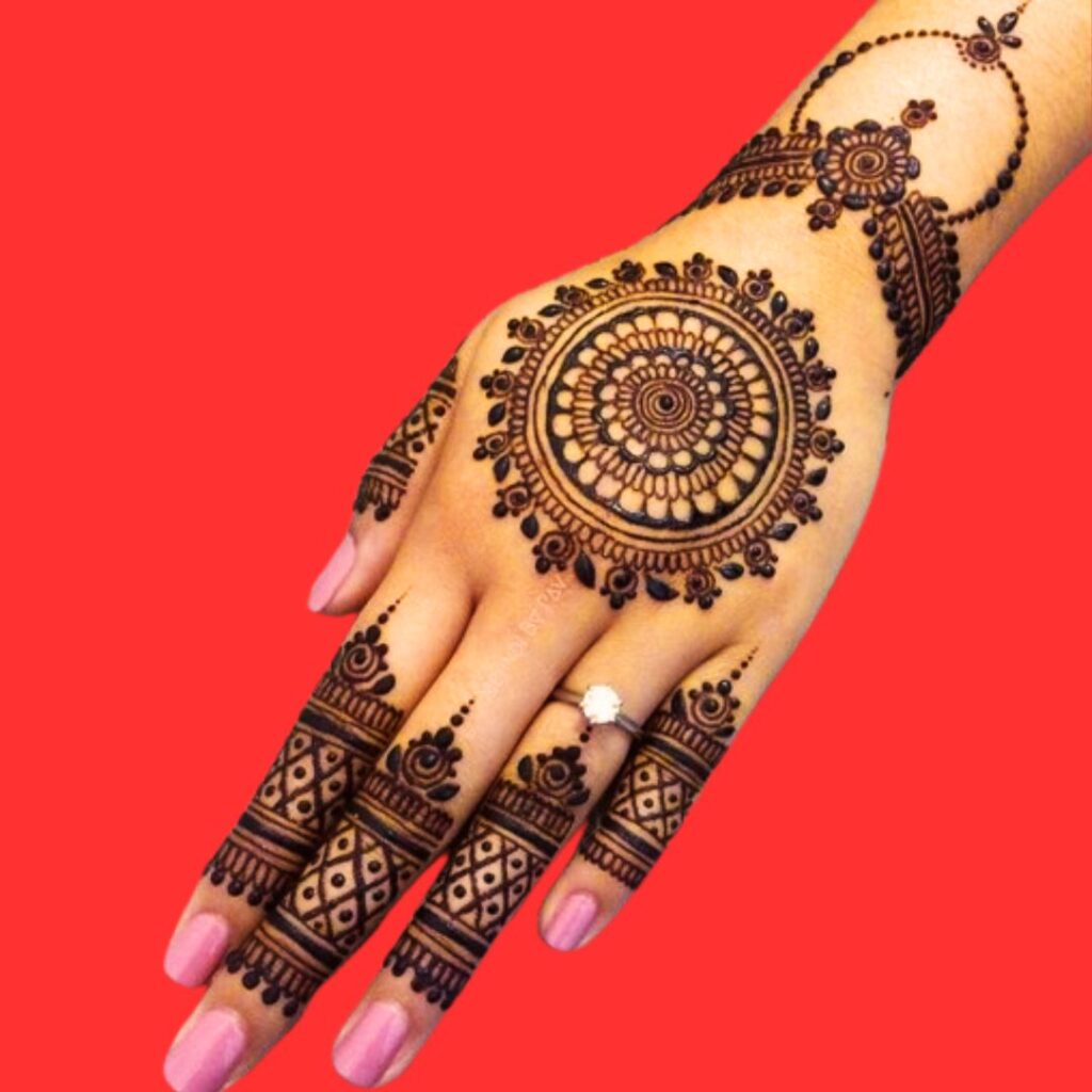 Round Mehndi Design: Simple Round Mehndi Designs 2024 - Mehndi Design ...