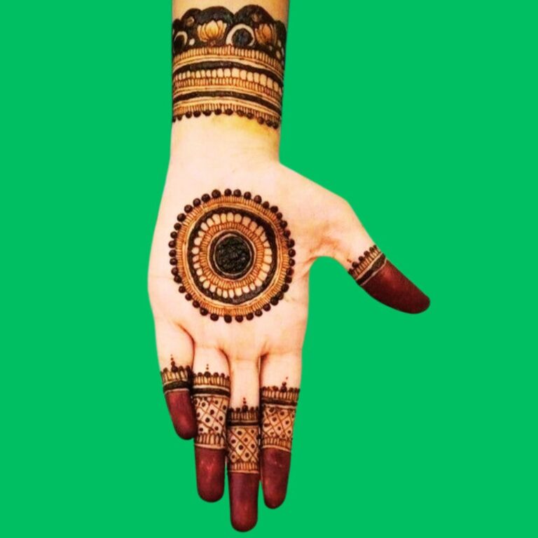 Round Mehndi Design: Simple Round Mehndi Designs 2024 - Mehndi Design ...