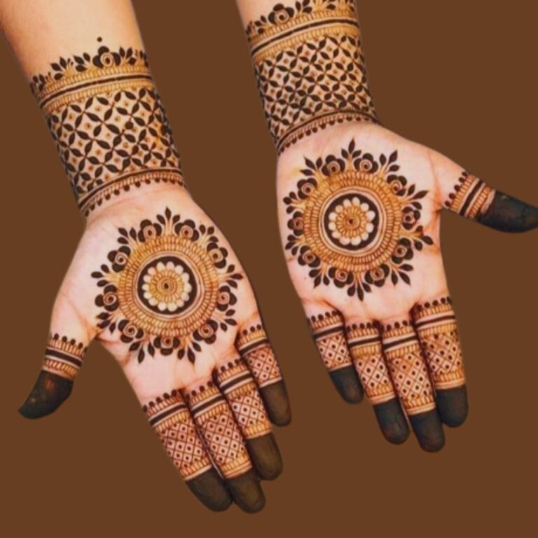 Round Mehndi Design: Simple Round Mehndi Designs 2024 - Mehndi Design ...