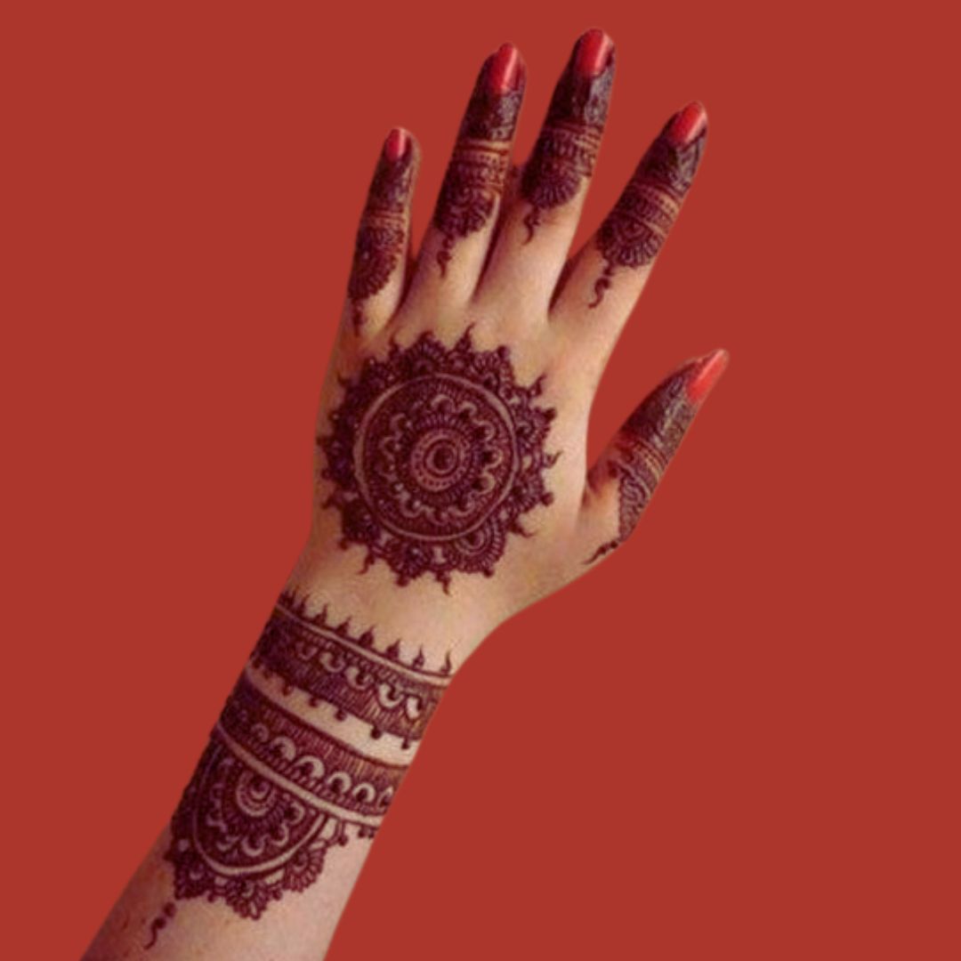 Round Mehndi Design: Simple Round Mehndi Designs 2024 - Mehndi Design ...