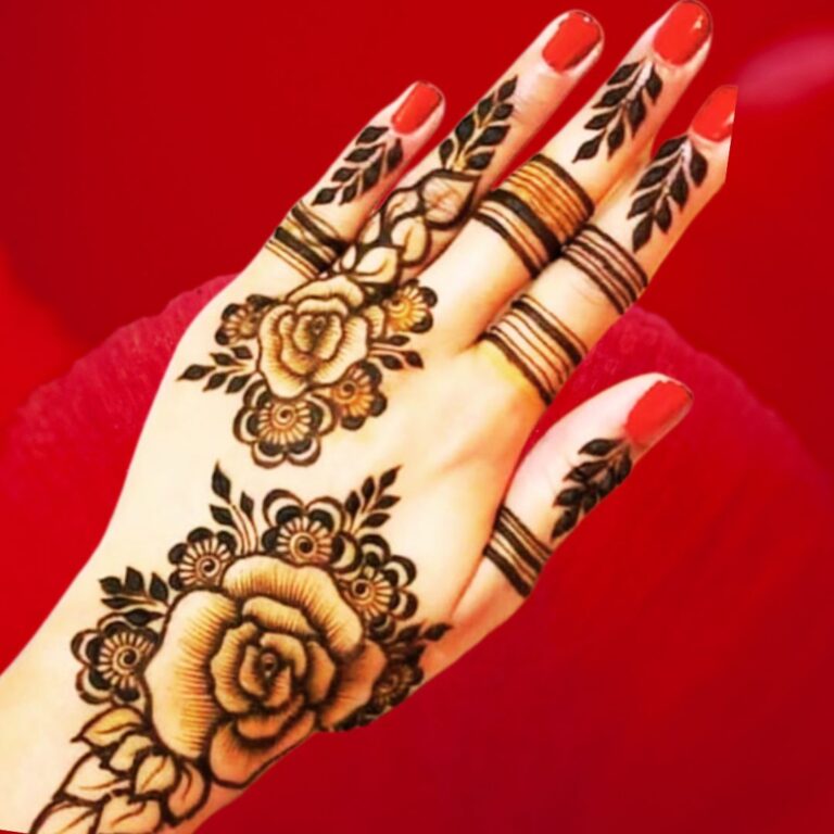 Rose Mehndi Design: Unique Arabic Rose Mehndi Design 2024 - Mehndi ...