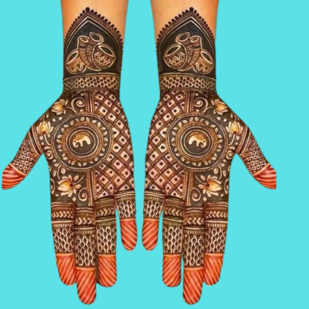 Royal Front Hand Mehndi Design ideas for beginners - Mehndi Design Simple